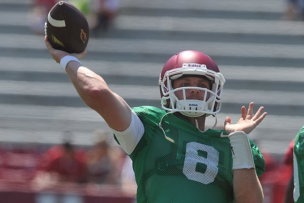 Bielema: Four QBs to battle, Allen starts off at No. 1 on chart | The ...
