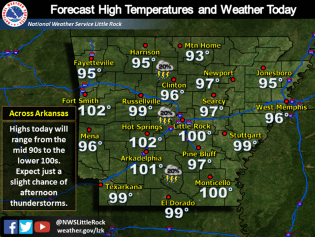 Forecaster on central Arkansas weather: 'Furnacelike' | The Arkansas ...