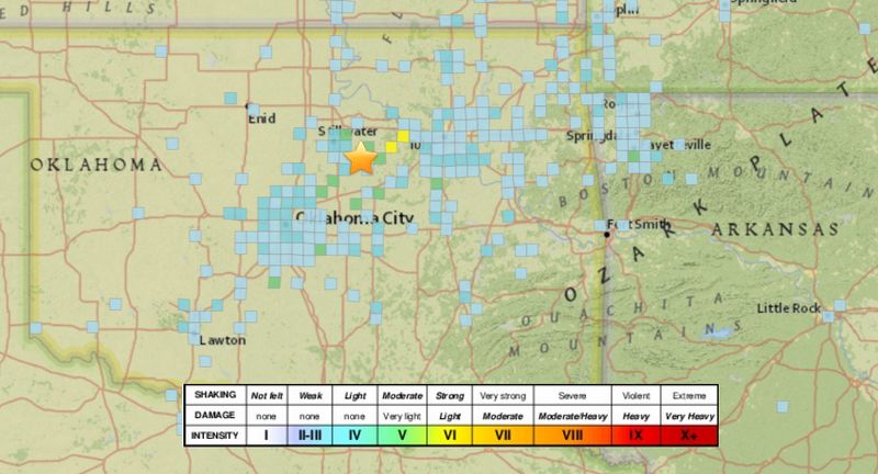 Oklahoma earthquake felt in parts of Arkansas | The Arkansas Democrat ...