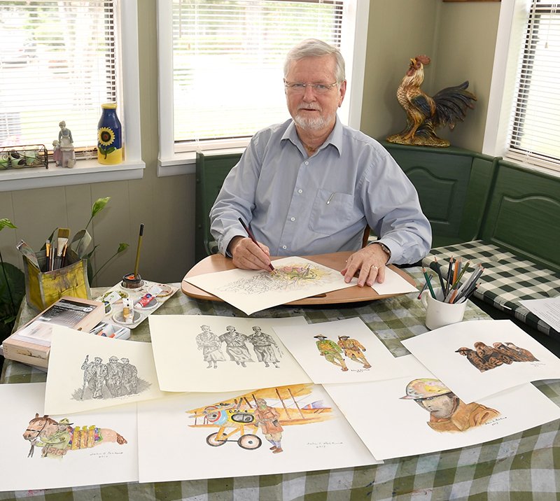Artist contributes works to Arkansas State Archives