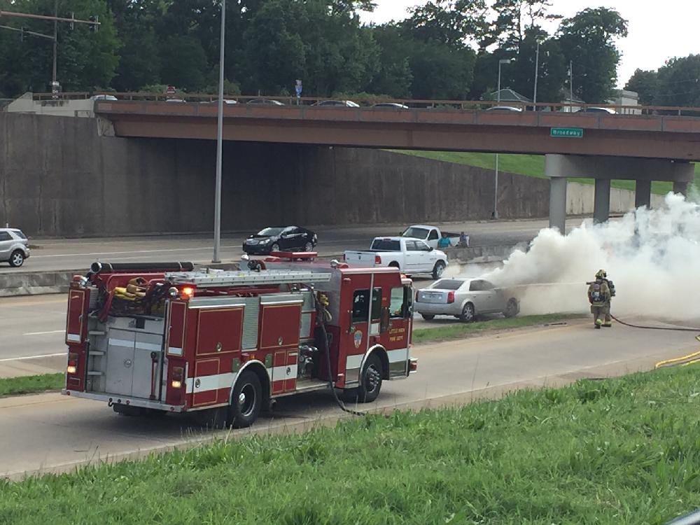 Little Rock firefighters respond to vehicle fire on I-630 | The ...