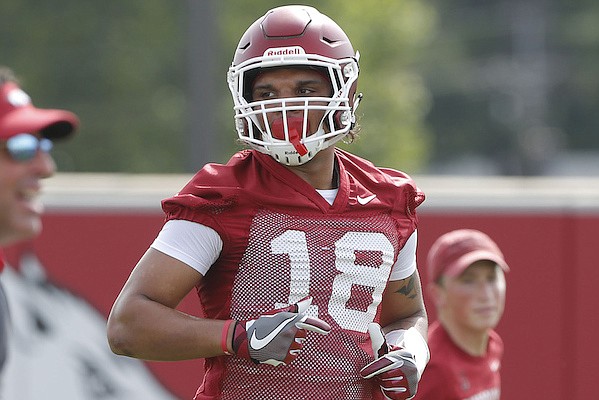 Hogs optimistic Jeremy Patton can catch up in TE race | Whole Hog Sports