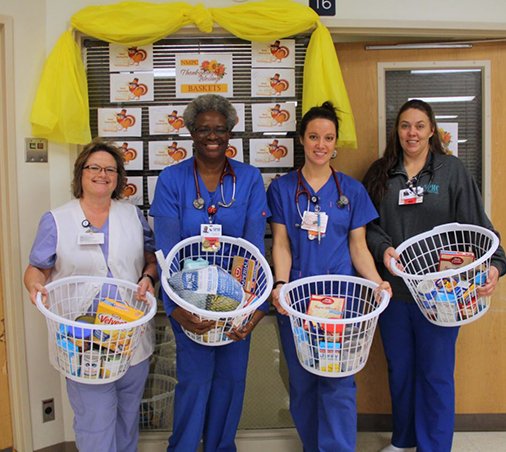 Hospital staff creates Thanksgiving baskets | Hot Springs Sentinel Record
