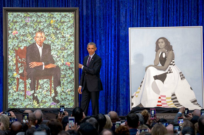 National Portrait Gallery unveils Obama portraits | Northwest Arkansas ...