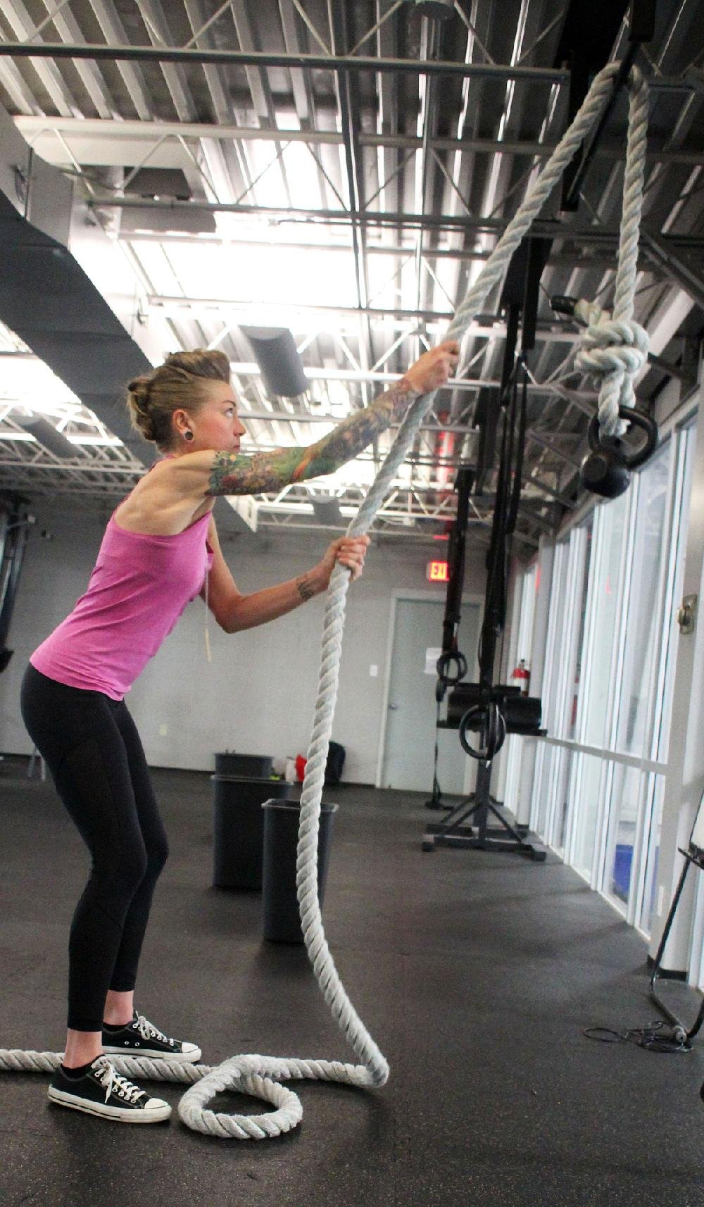 Kettlebell Rope Climb both playful and effective