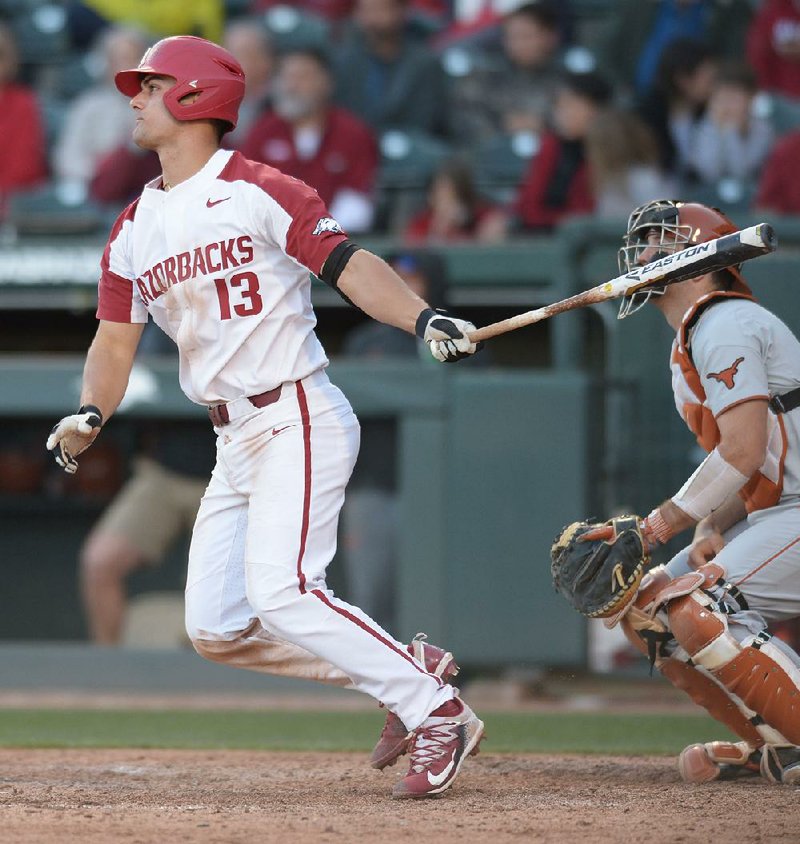 Hogs look to mix up first base | Northwest Arkansas Democrat-Gazette