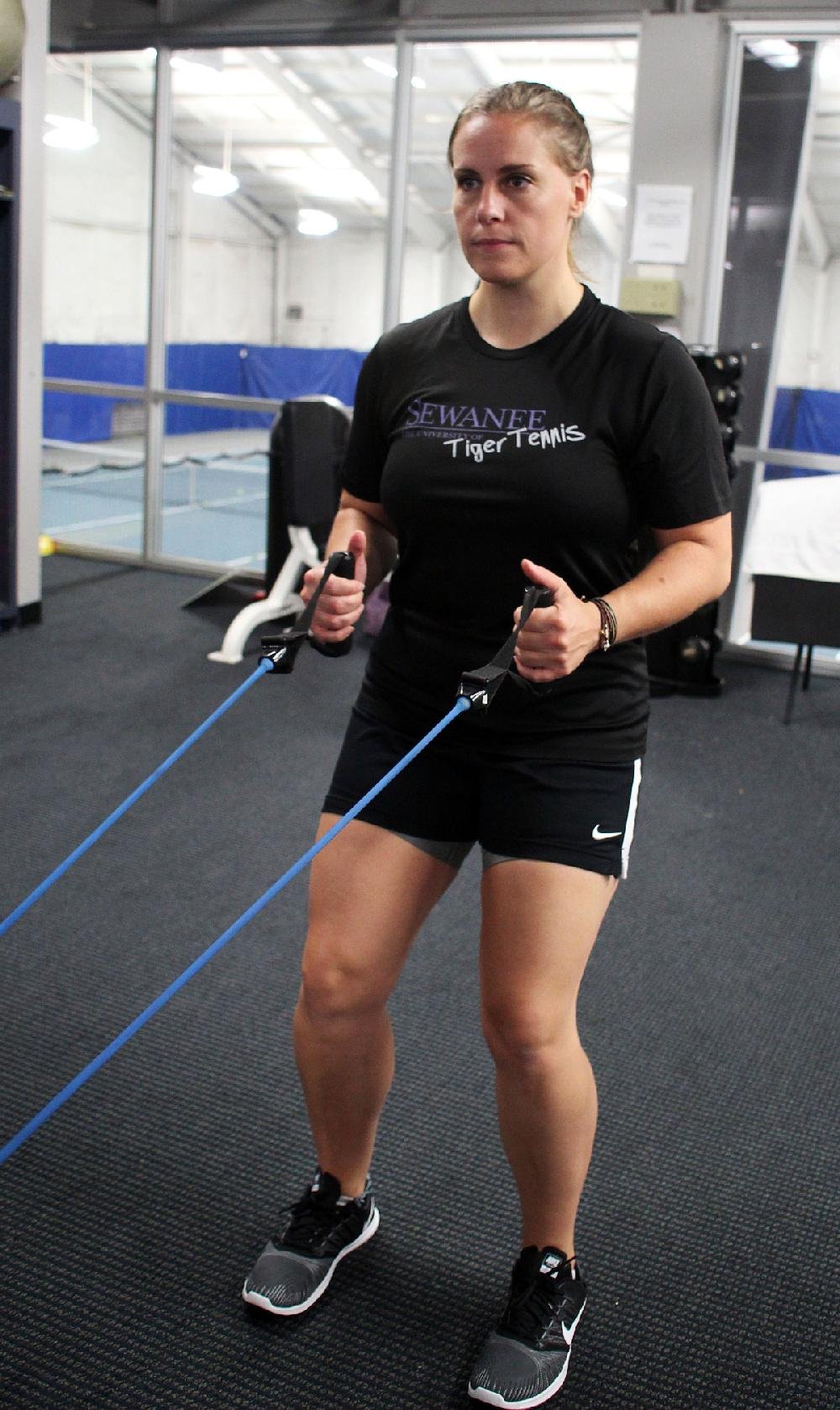 Stretch band exercises easy to take on the road