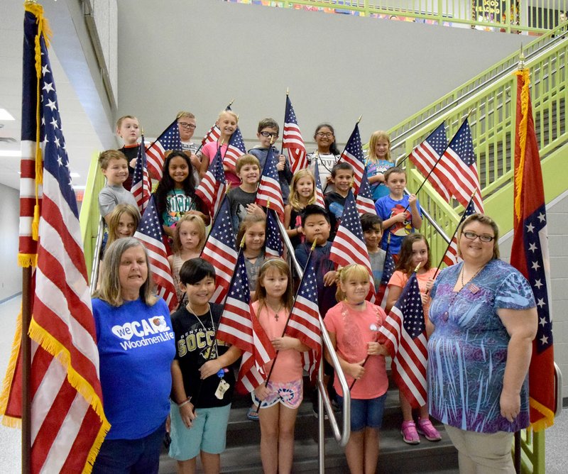 Woodman Life makes patrotic donation to Gentry school | Westside Eagle ...