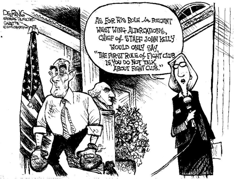 JOHN DEERING CARTOON: Chief of Staff John Kelly on White House ...