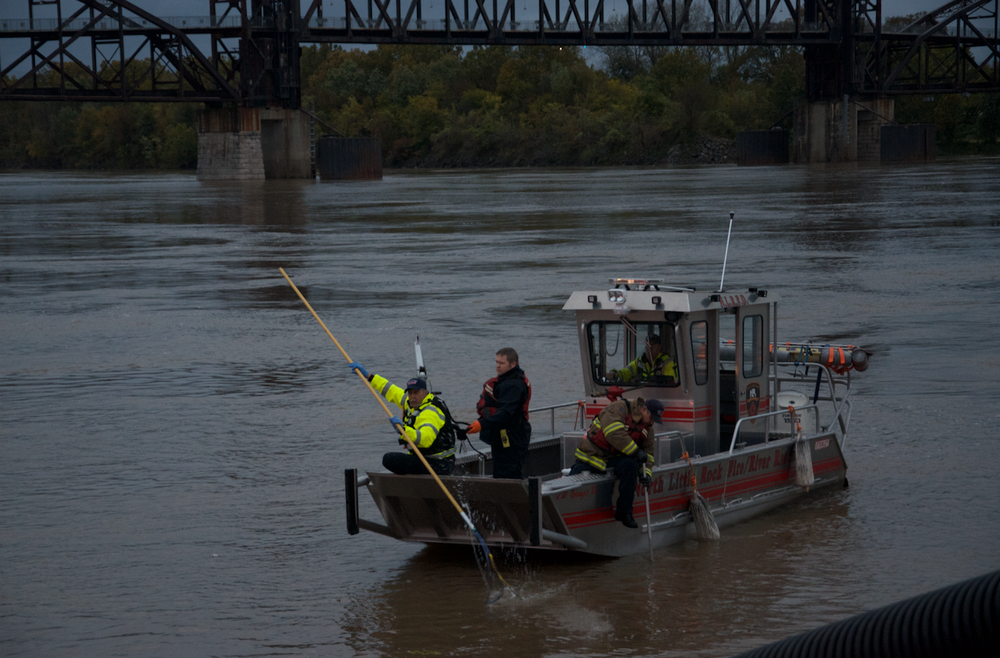 Man's body pulled from Arkansas River hours after wrecks stall traffic ...