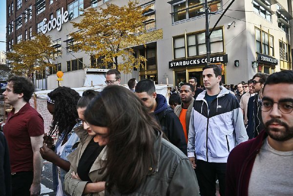 Workers protest Google practices