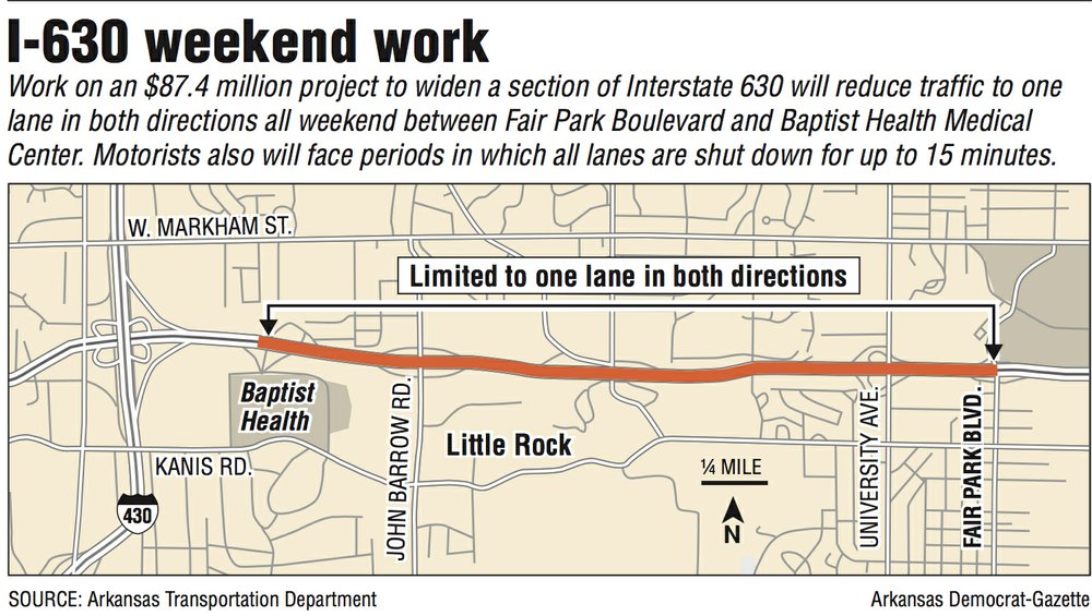 TRAFFIC ALERT: I-630 job to severely restrict traffic on weekend