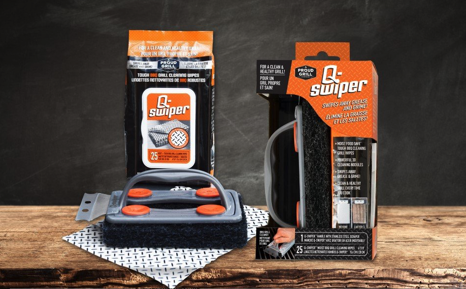 Brightech Maxwell Shelf Floor Lamp and Swiper Grill Cleaner Kit