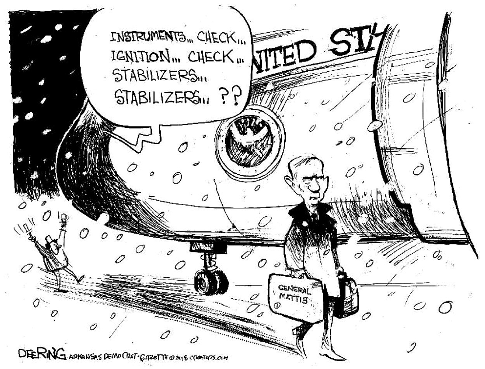 JOHN DEERING CARTOON: General Mattis departs | The Arkansas Democrat ...