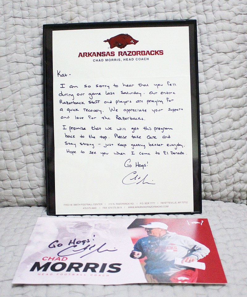 Razorback fan receives signed photograph, letter from coach | El Dorado ...
