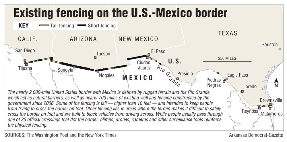 Trump says no rush to declare wall emergency; bill OKs workers’ back pay