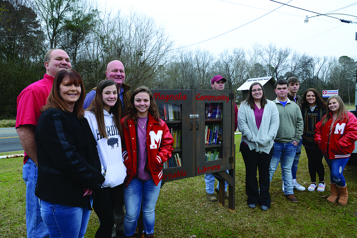 MHS students create community ‘portable library’ | Magnolia Banner News