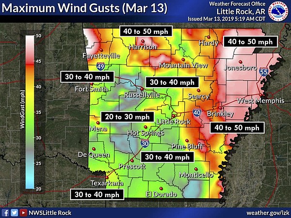Parts of state at risk for severe storms today; strong winds, tornadoes ...