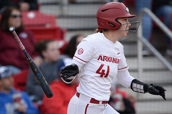 UA softball powers way to win over UCA | Whole Hog Sports
