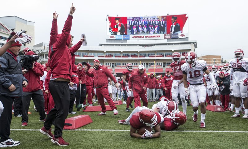 PHOTOS: Hogs Football Spring Practice