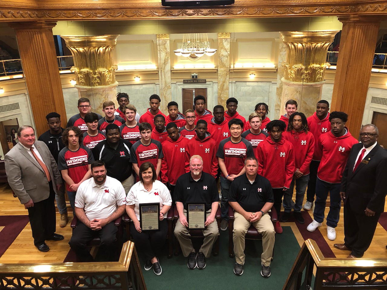 Magnolia champions tour Capitol, visit with lawmakers, Gov. Hutchinson ...