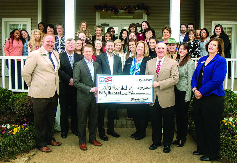 Peoples Bank gifts SAU with $50,000 toward dean endowment | Magnolia ...