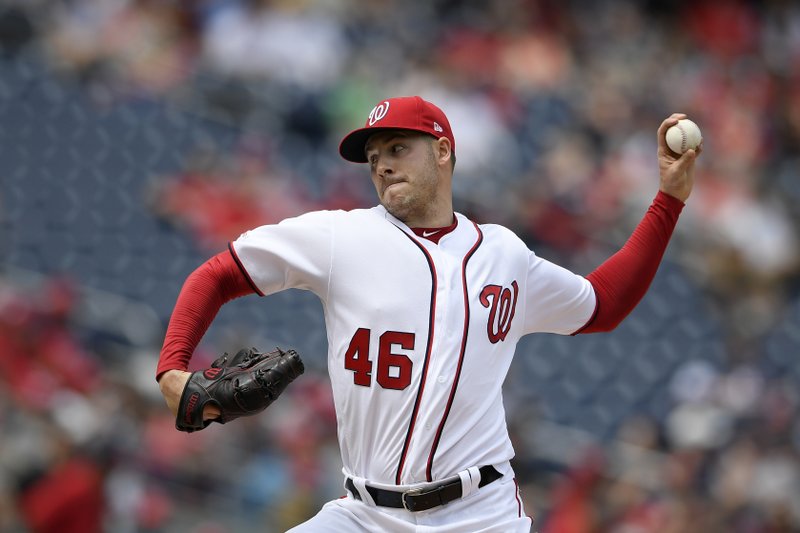 Corbin takes 1-hitter into 8th, Nationals beat Giants | Hot Springs ...