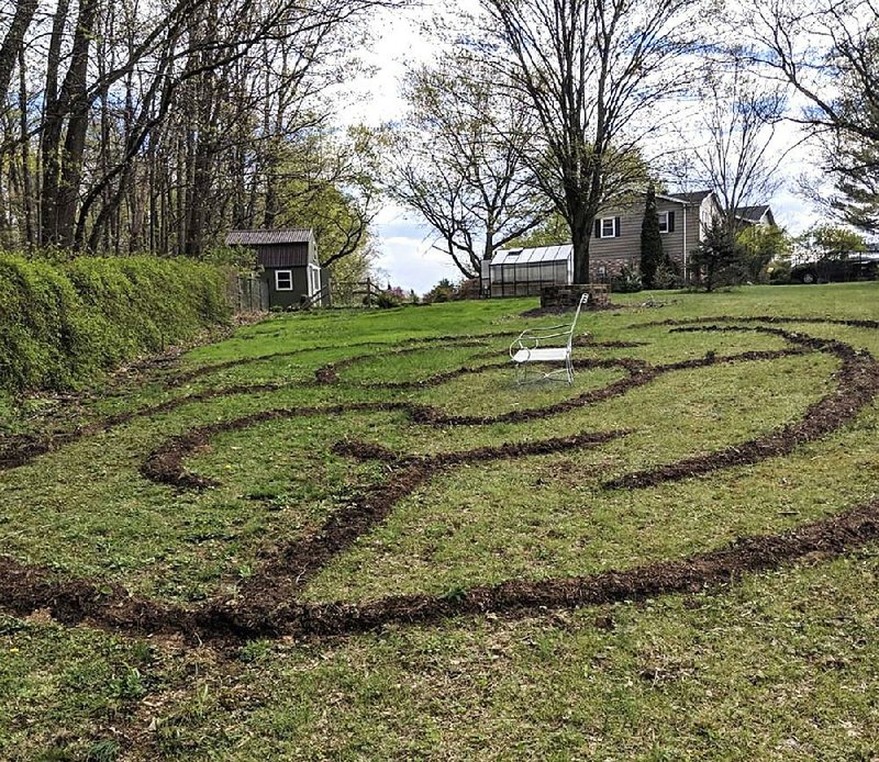 On the right path: In a labyrinth garden, every turn is the correct one ...