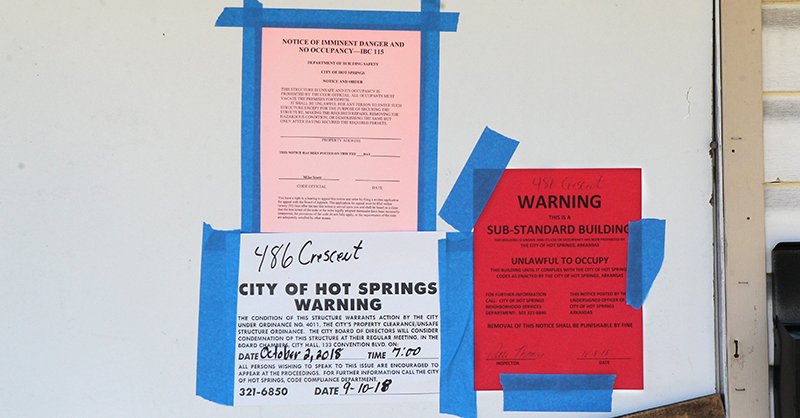 Five more condemnations brought before city board | Hot Springs ...