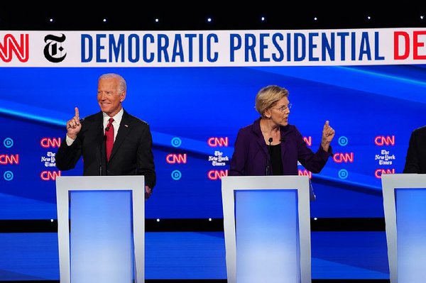 Democrats in 4th debate turn up heat on Warren | Northwest Arkansas ...