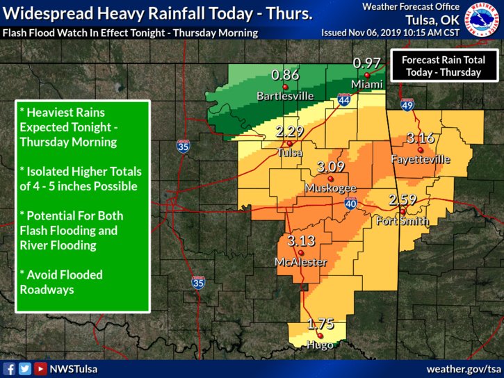 Forecasters warn of 5 inches of rain, flash flooding in Northwest ...