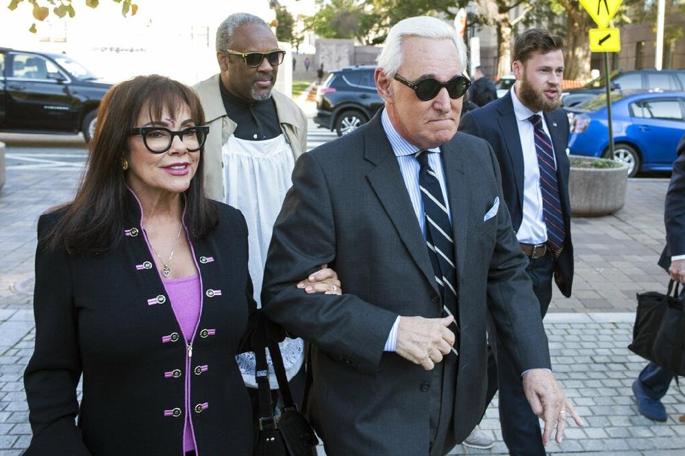 Roger Stone and his wife Nydia arrive for his federal trial