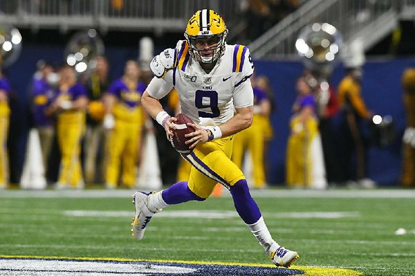 LSU quarterback Burrow earns four national awards | Northwest Arkansas ...