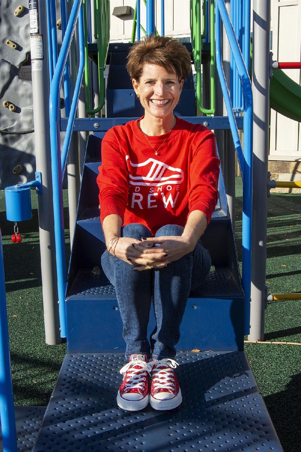 Red Shoe Crew's supporters wear their hearts on their feet