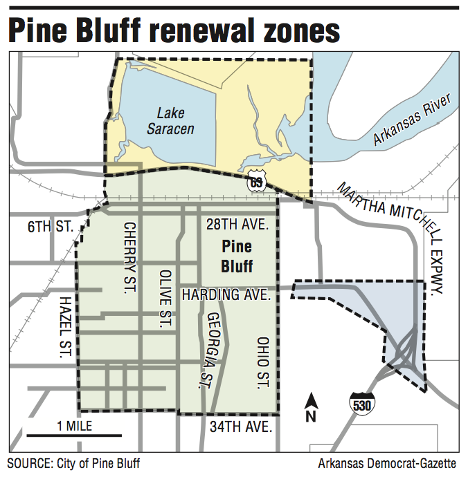 Pine Bluff, agency OK agreement for urban renewal, blight removal ...