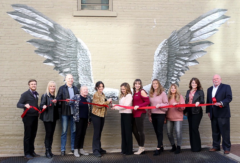 Chamber, Murphy Pitard, Guest Quarters unveil Angel Wings on Elm Street ...