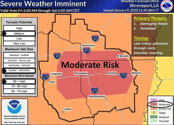 Severe weather forecast for Columbia County late Friday, early Saturday ...