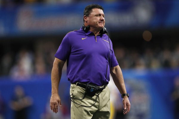 LSU coach Orgeron's success fueling Cajun pride on the bayou | Hot ...