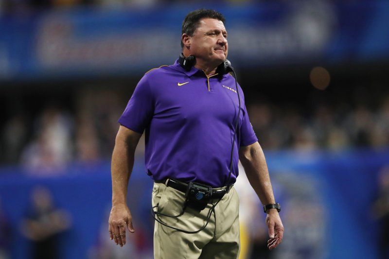 LSU coach Orgeron's success fueling Cajun pride on the bayou | Hot ...