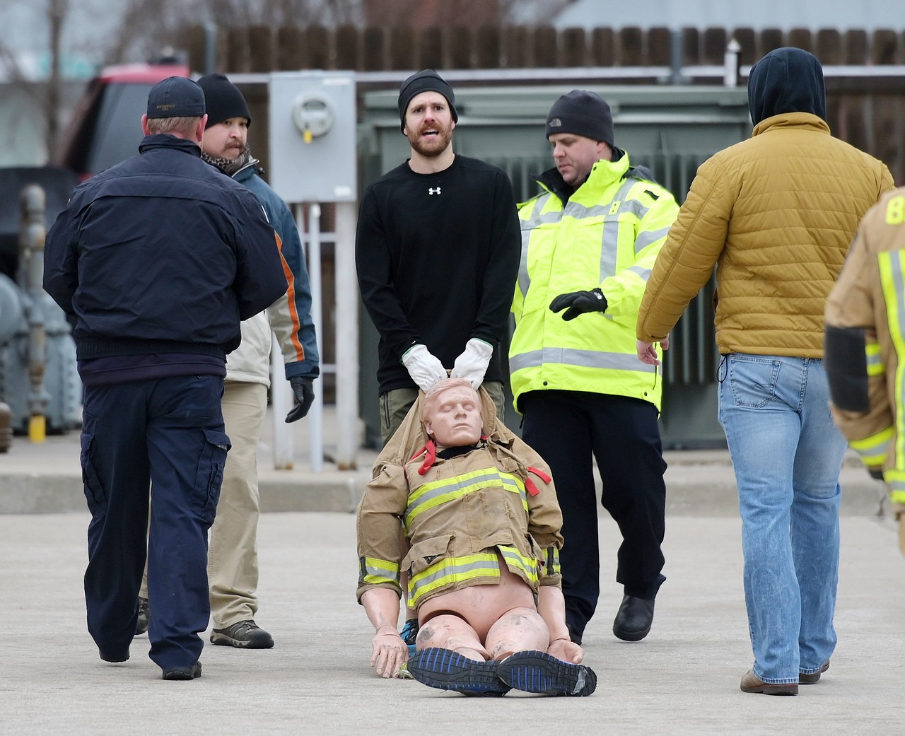 PHOTO GALLERY: Firemen testing, turf installation, UA blood drive ...