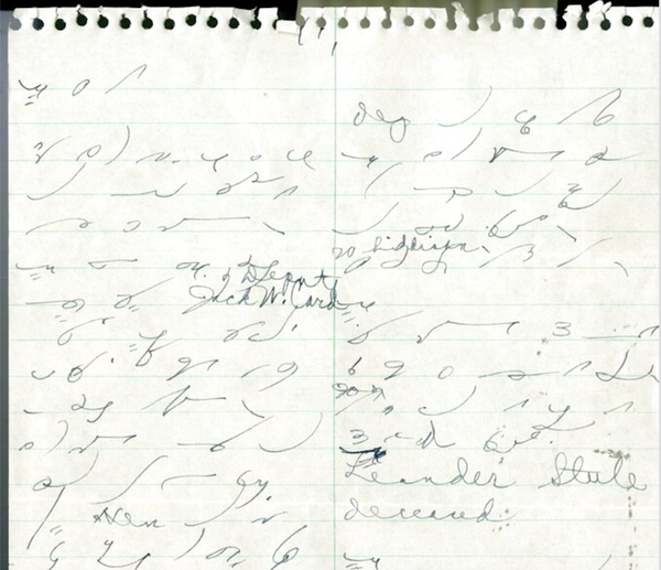 University piecing together old shorthand interview | The Arkansas ...