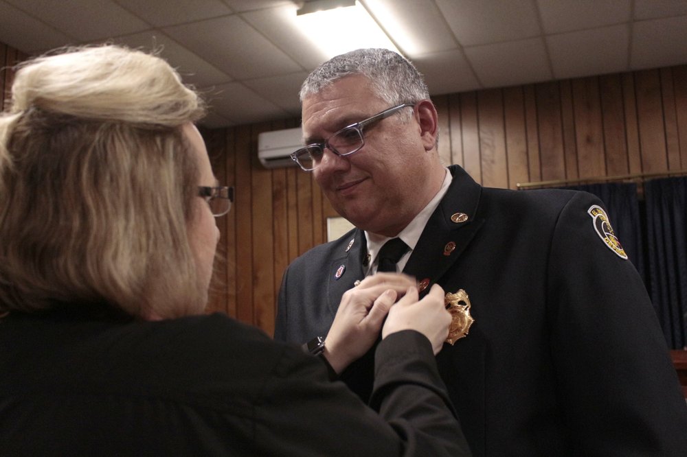 EFD promotes officers, recognizes long time service