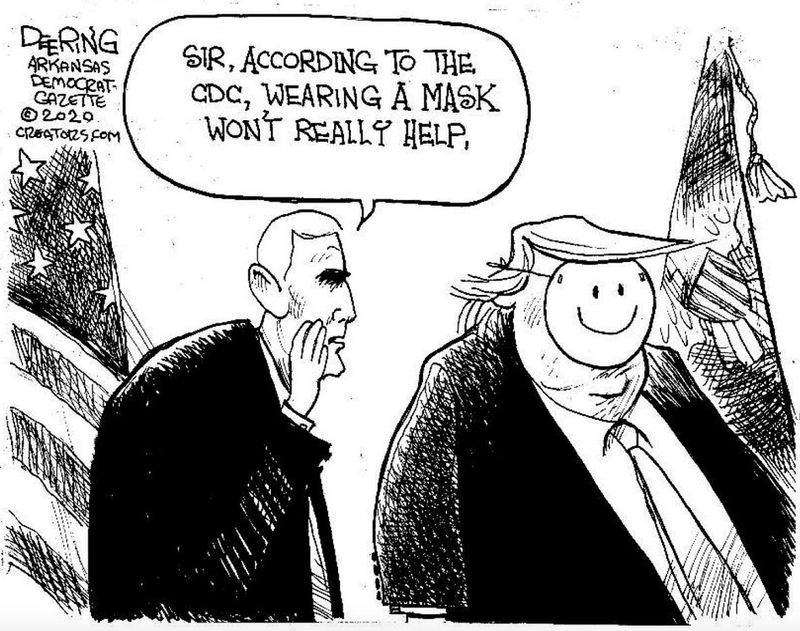 JOHN DEERING CARTOON: Wearing a mask | The Arkansas Democrat-Gazette ...
