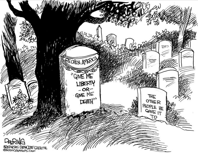 JOHN DEERING CARTOON: Reopen America | The Arkansas Democrat-Gazette ...