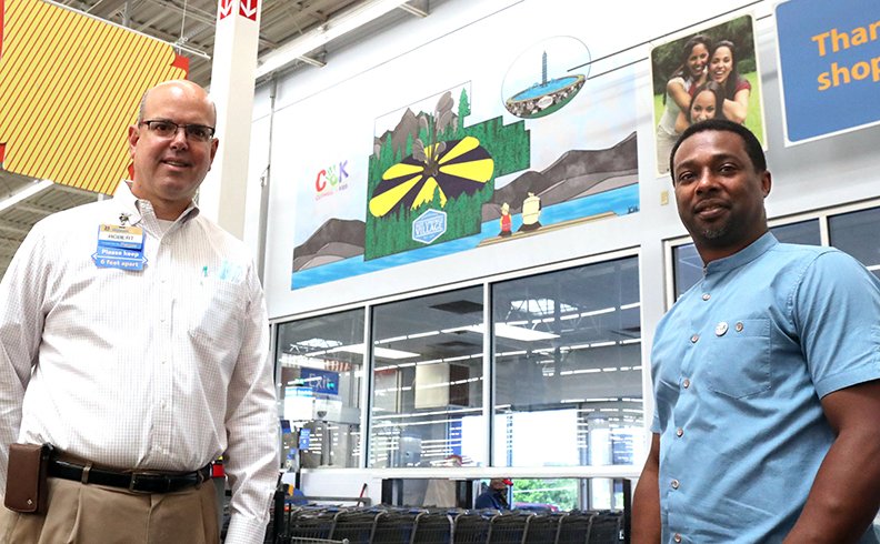 Local artist finally views mural installation | Hot Springs Sentinel Record