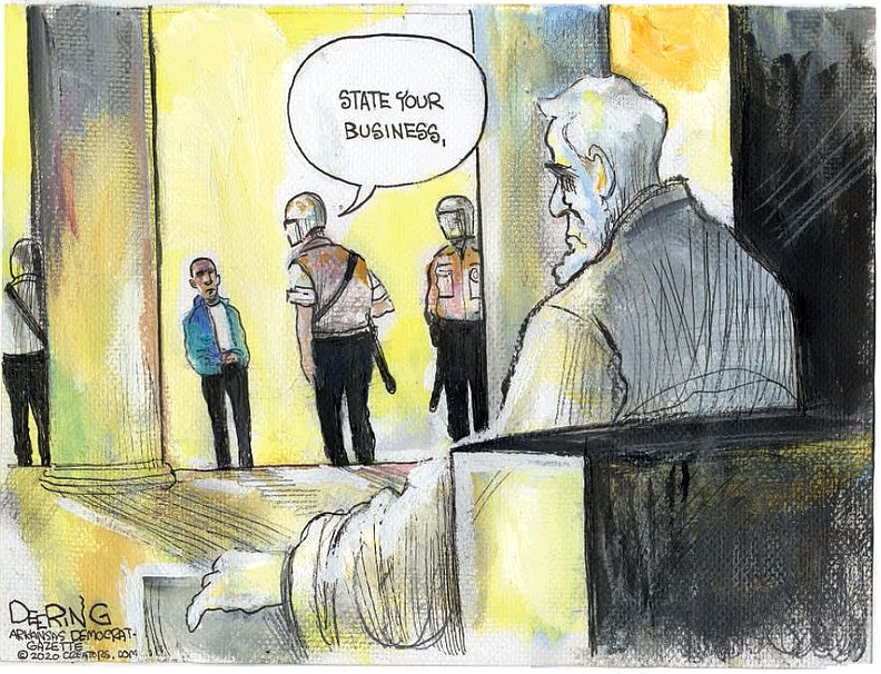 JOHN DEERING CARTOON: State your business | The Arkansas Democrat ...