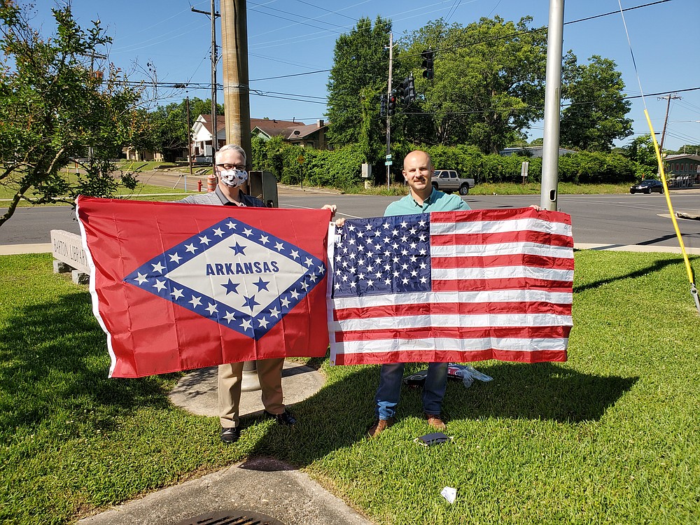 Capitol flags donated to Barton Library