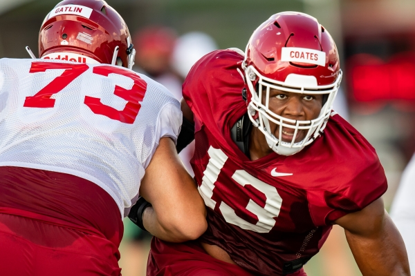 WholeHogSports - 'He has everything': Coates turning heads in camp