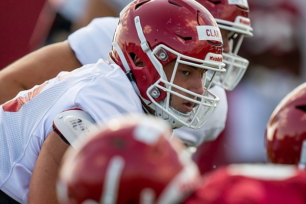 Pittman: Left guard most open position on O-line | Whole Hog Sports