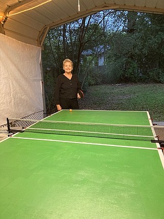 Local couple find social distancing solution in ping-pong | El Dorado News